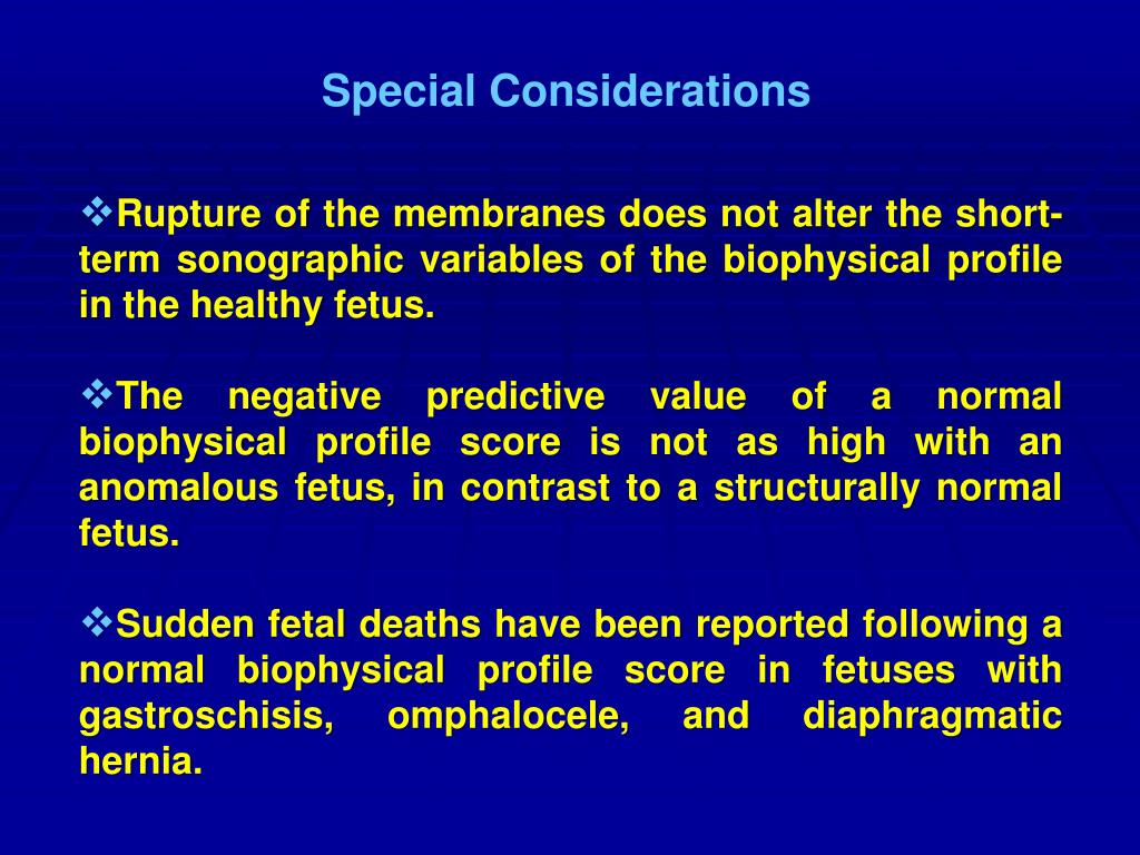 PPT - Fetal Biophysical Profile in high risk pregnancy PowerPoint ...