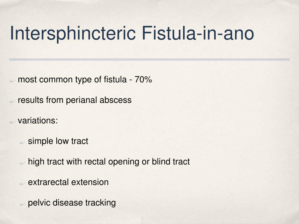 PPT - Benign Anorectal: Abscess and Fistula PowerPoint Presentation ...
