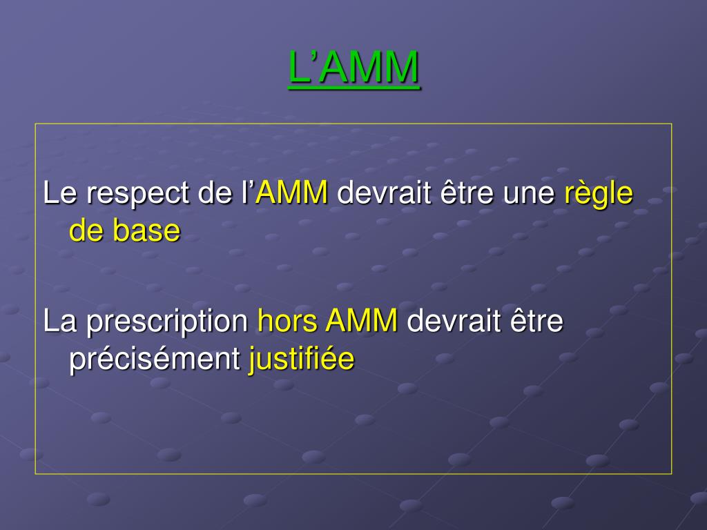PPT - Les actes techniques La prescription hors AMM PowerPoint ...