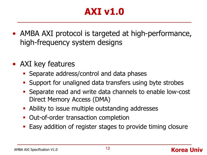 PPT - Lecture 7. AMBA PowerPoint Presentation - ID:3255846