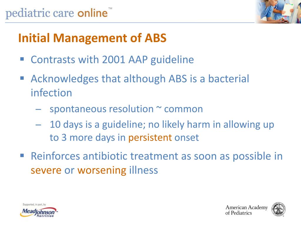 PPT - Diagnosis and Management of Acute Bacterial Sinusitis: 2013 AAP ...