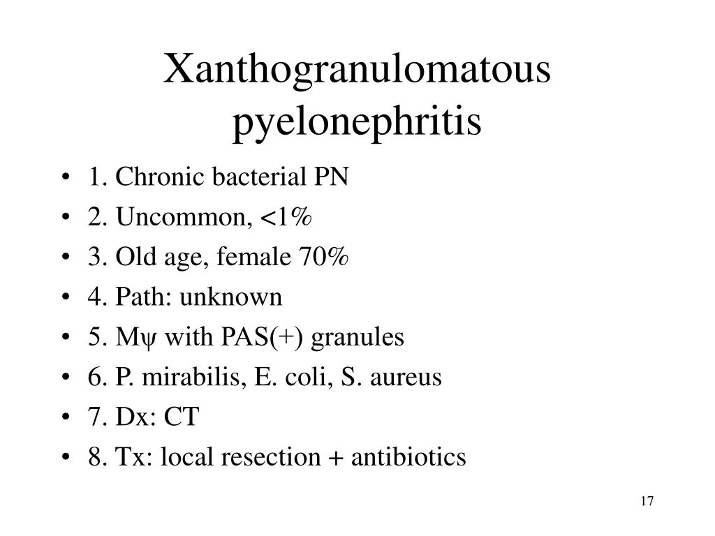 PPT - Urnary tract infectin, Acute pyelonephritis Renal and perirenal ...