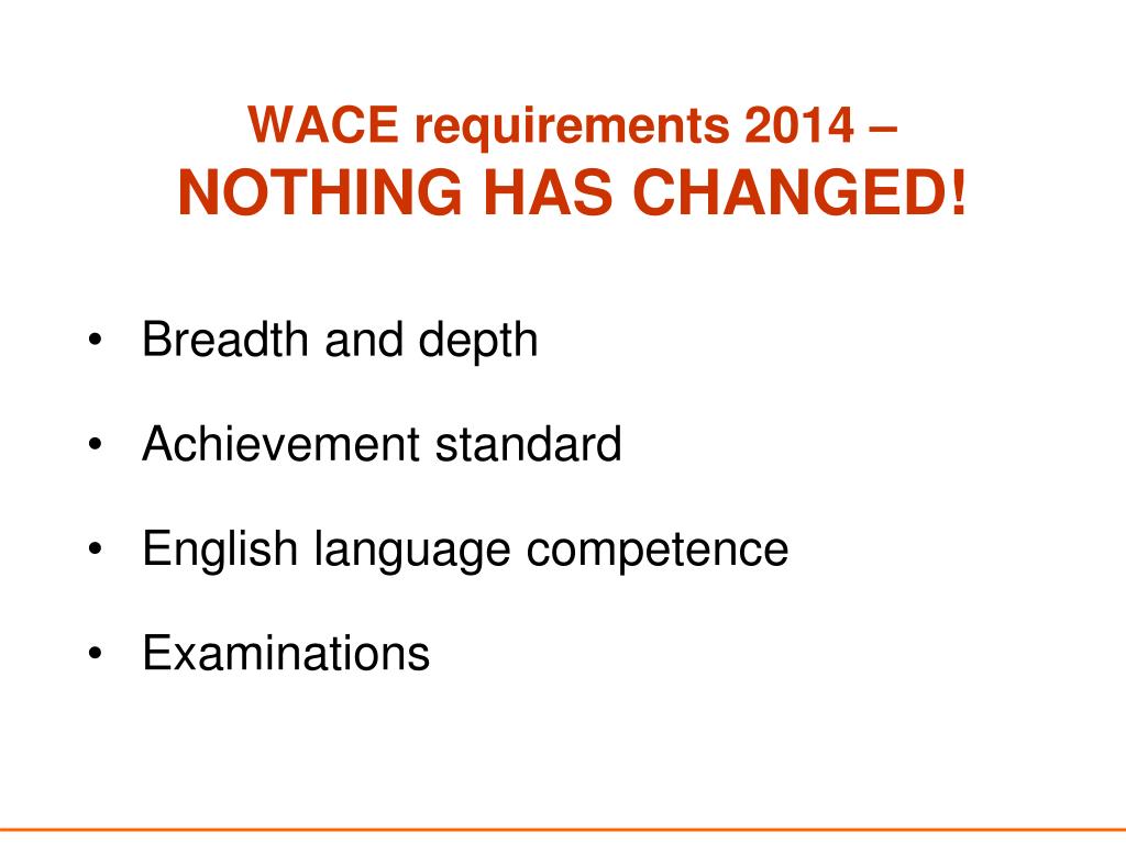 PPT - Western Australian Certificate of Education (WACE) 2014 ...