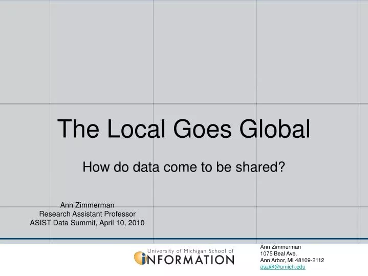PPT - The Local Goes Global PowerPoint Presentation, free download - ID:3257212