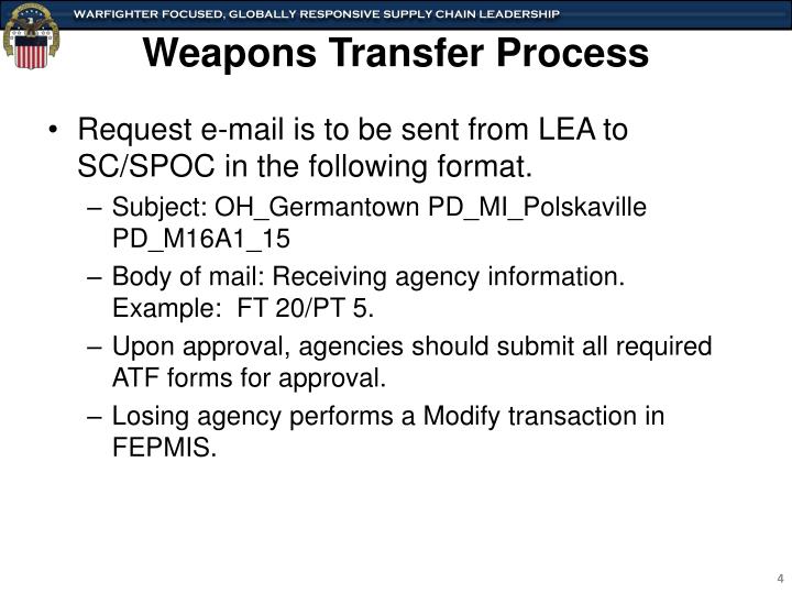 PPT - Weapon Policies and Procedures PowerPoint Presentation - ID:3257253