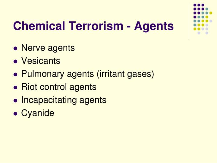 PPT - Chemical Terrorism PowerPoint Presentation - ID:3257377