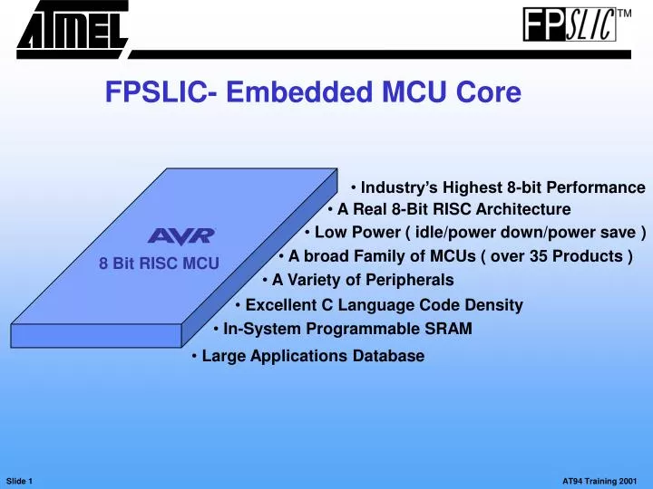 PPT - FPSLIC- Embedded MCU Core PowerPoint Presentation, free download ...