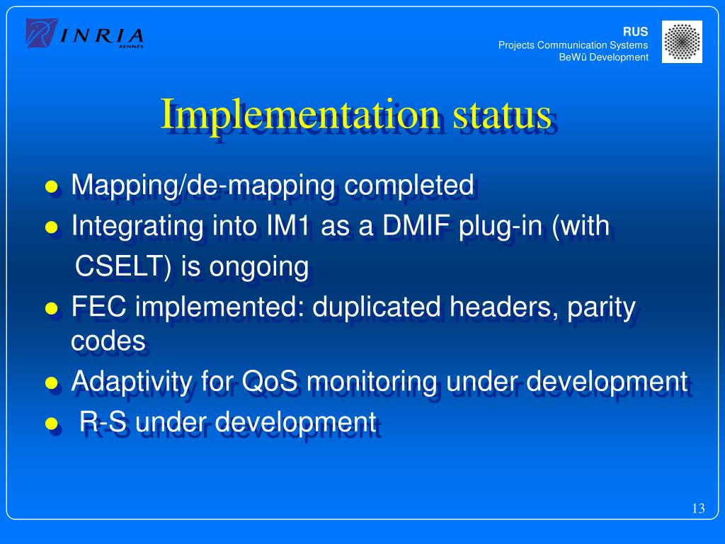 PPT - Christine Guillemot, Paul Christ , Stefan Wesner [, Anders ...