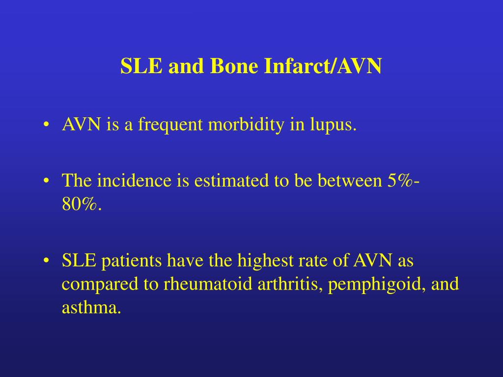 PPT - Prevalence and Prevention of Avascular Necrosis of Bone in SLE H ...