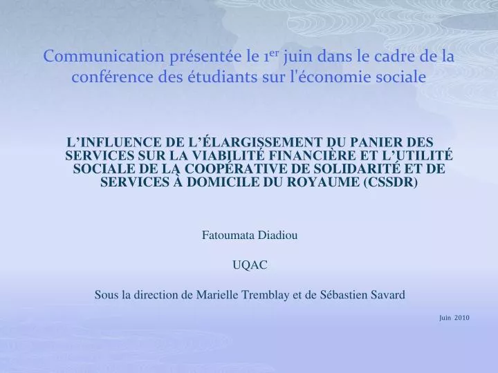 PPT - Problématique PowerPoint Presentation, free download - ID:3257855