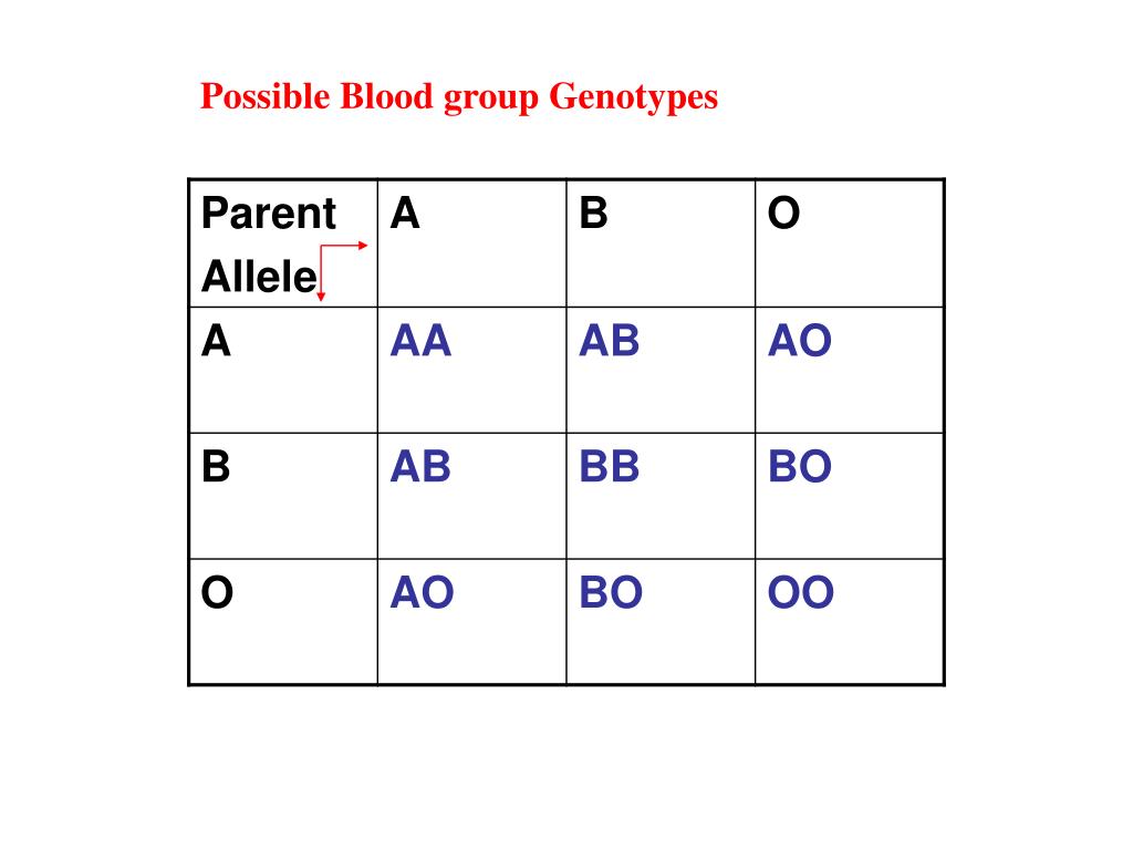PPT - History ABO System Phenotype ABO System Genotype Rh system Other ...