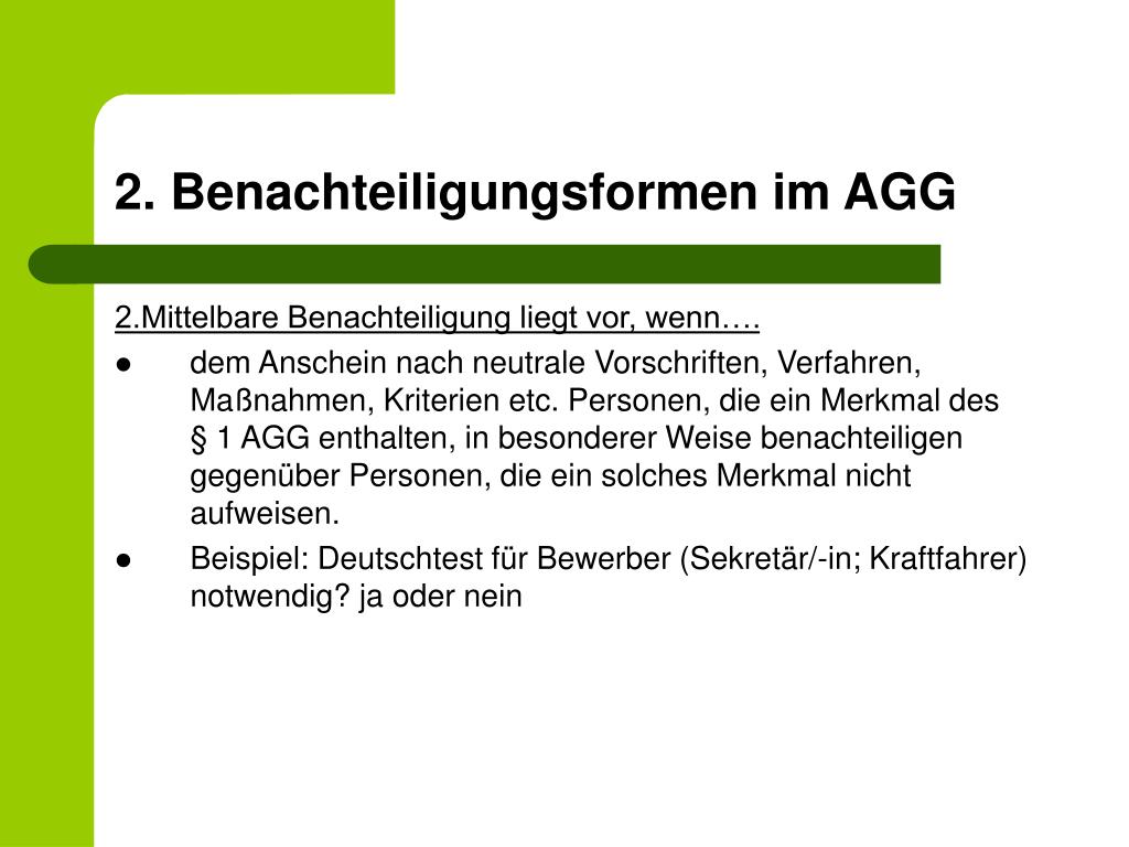 PPT - Das Allgemeine Gleichbehandlungsgesetz PowerPoint Presentation ...