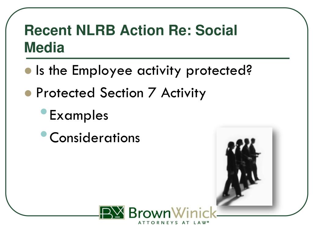PPT - Social Media & The Workplace: recent NLRB developments PowerPoint ...