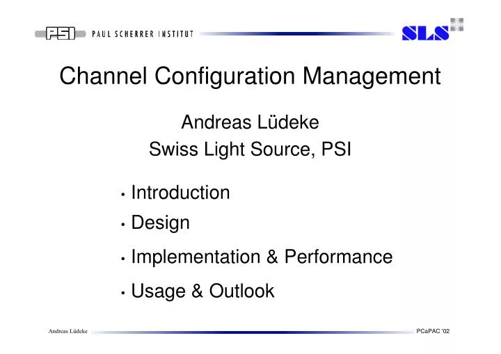 PPT - Channel Configuration Management PowerPoint Presentation, free ...