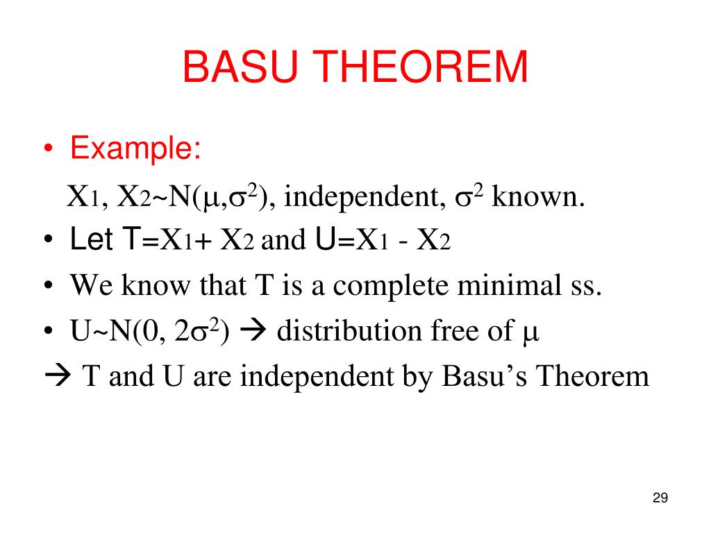 Ppt Statistical Inference Part Ii Some Properties Of Estimators