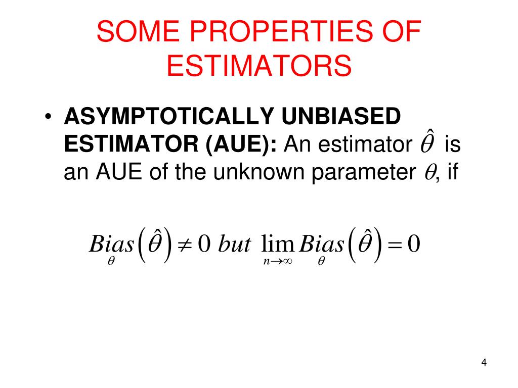 Ppt Statistical Inference Part Ii Some Properties Of Estimators