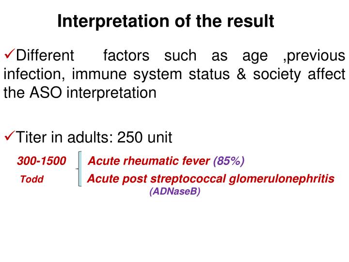 PPT - ASO ( Ani Streptolysin O) PowerPoint Presentation - ID:3259749