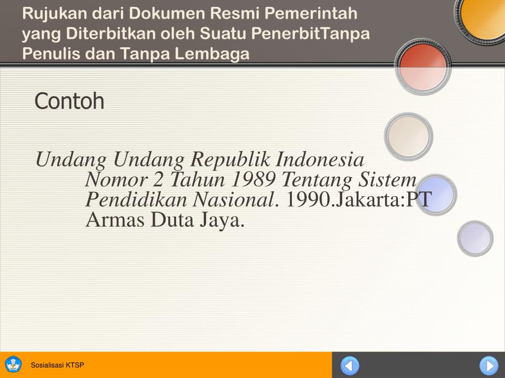 PPT - CARA MERUJUK DAN MENULIS DAFTAR RUJUKAN/ DAFTAR PUSTAKA ...