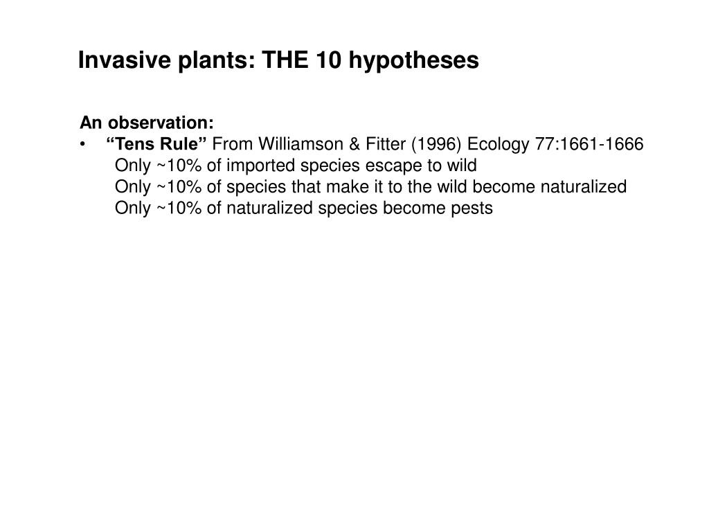 PPT - An observation: “Tens Rule” From Williamson & Fitter (1996 ...