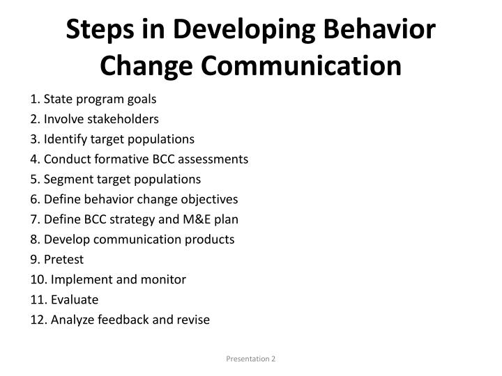 PPT - Introduction to Behavior Change Communication PowerPoint ...