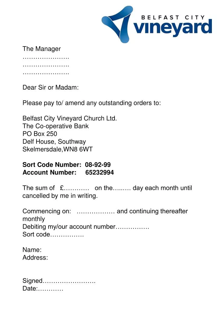 PPT - The Manager …………………. …………………. …………………. Dear Sir or Madam ...