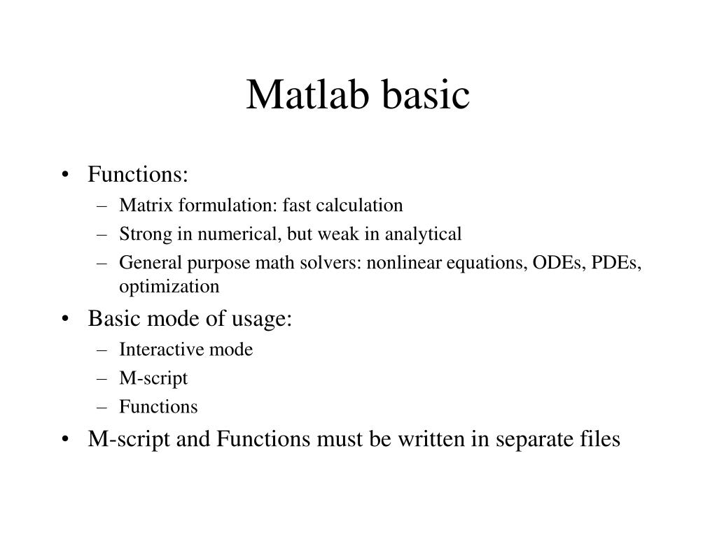 PPT - BEH.420 Matlab Tutorial PowerPoint Presentation, free download ... PPT - BEH.420 Matlab Tutorial PowerPoint Presentation, free download ...