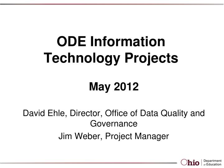 PPT - ODE Information Technology Projects PowerPoint Presentation, free ...
