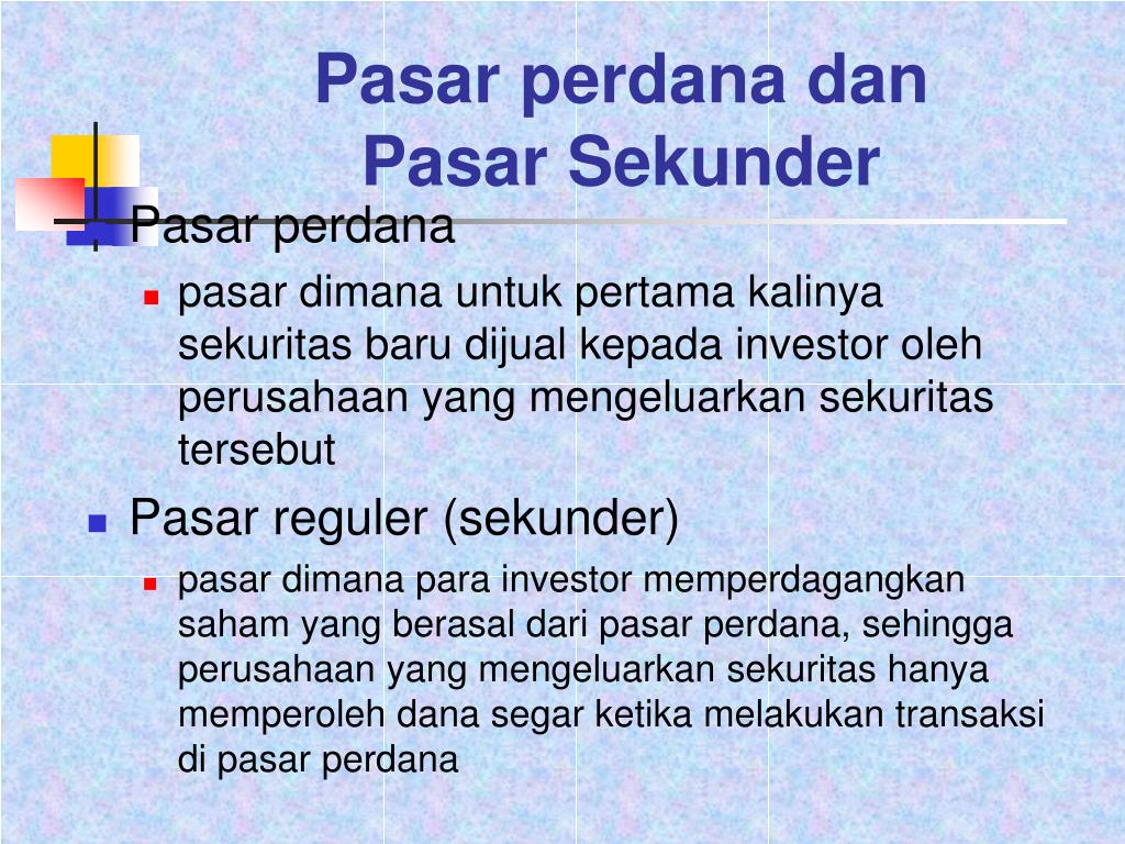 PPT - BAB III. GAMBARAN UMUM PASAR MODAL INDONESIA PowerPoint ...