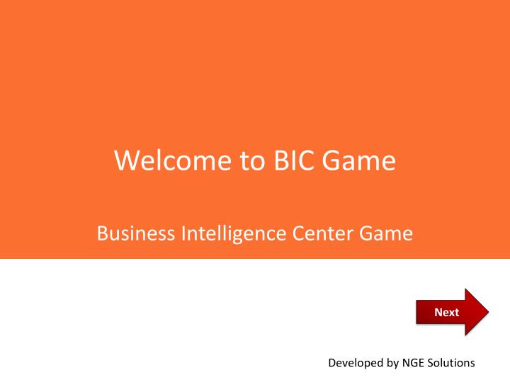 PPT - Welcome to BIC Game PowerPoint Presentation, free download - ID:3261984