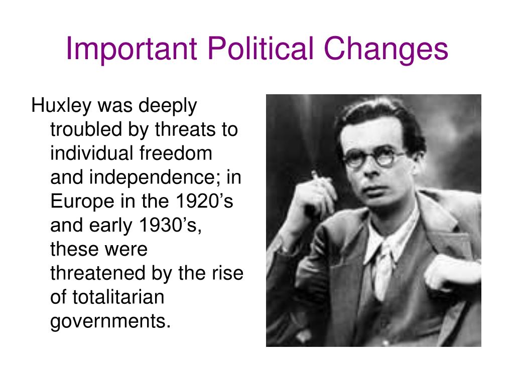 PPT - Aldous Huxley’s Brave New World Historical Context PowerPoint ...