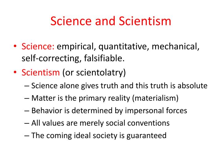 PPT - Science and Scientism PowerPoint Presentation, free download - ID ...