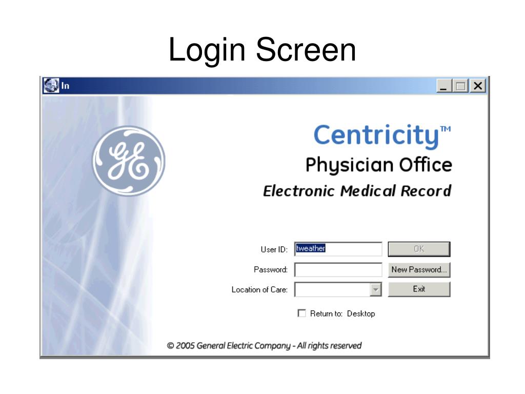 PPT - GE Healthcare Centricity Physician Office EMR 2005 Functionality ...