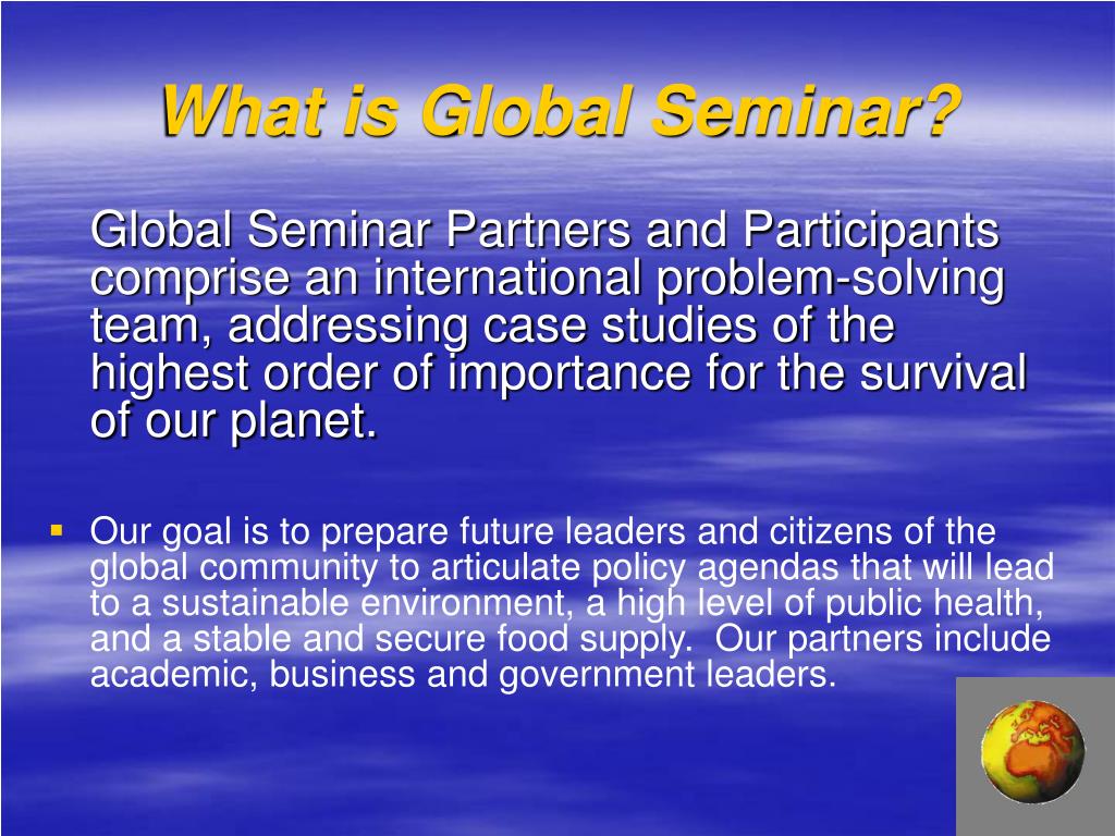 PPT - Global Seminar: People, Power, and Food Sustainability PowerPoint ...