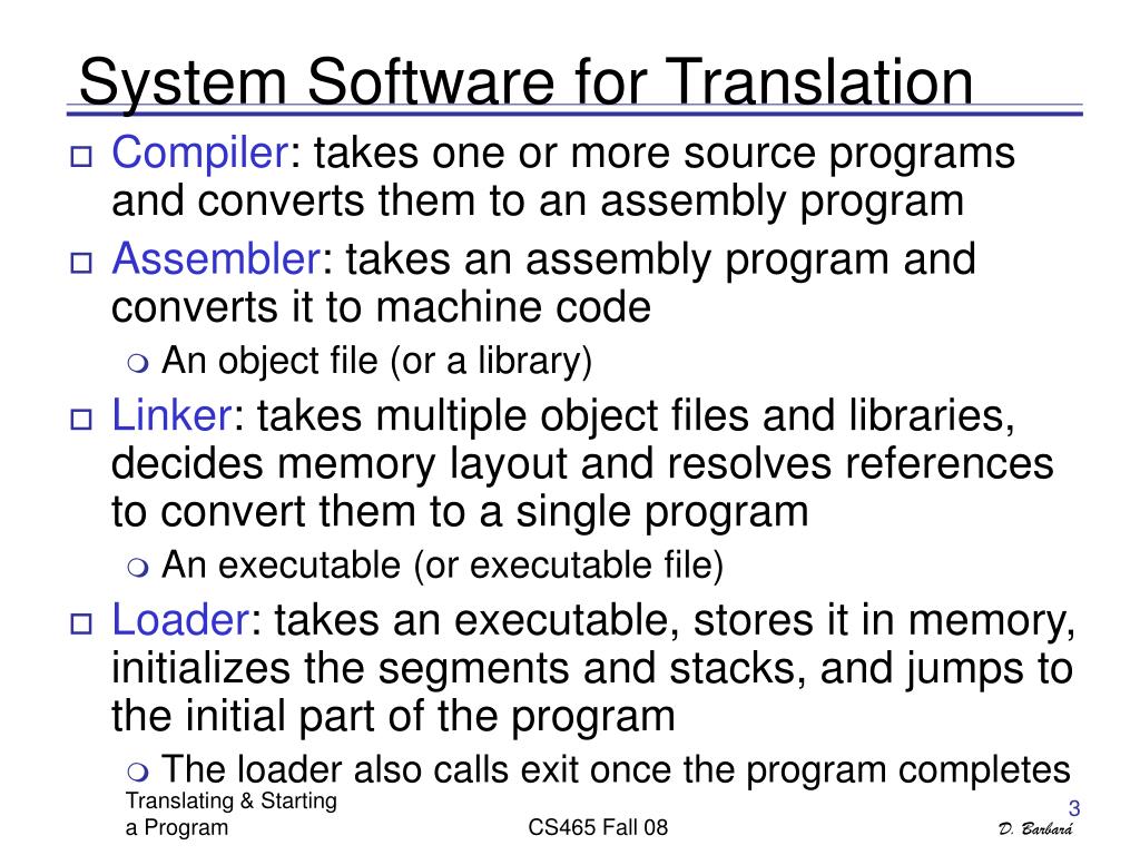 Ppt Part I Translating And Starting A Program Compiler Linker Assembler Loader Powerpoint