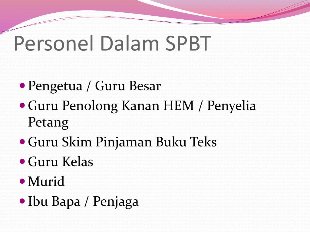 PPT - KURSUS PENGURUSAN BAGI GURU PENYELARAS SPBT SEKOLAH-SEKOLAH ...