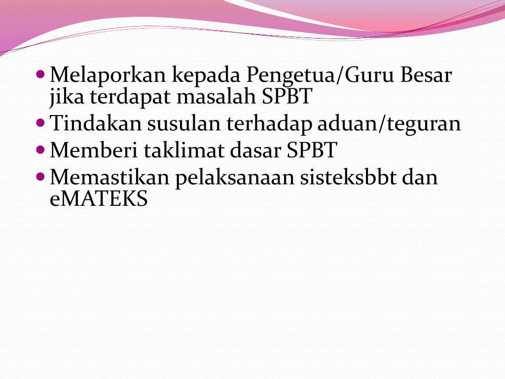 PPT - KURSUS PENGURUSAN BAGI GURU PENYELARAS SPBT SEKOLAH-SEKOLAH ...