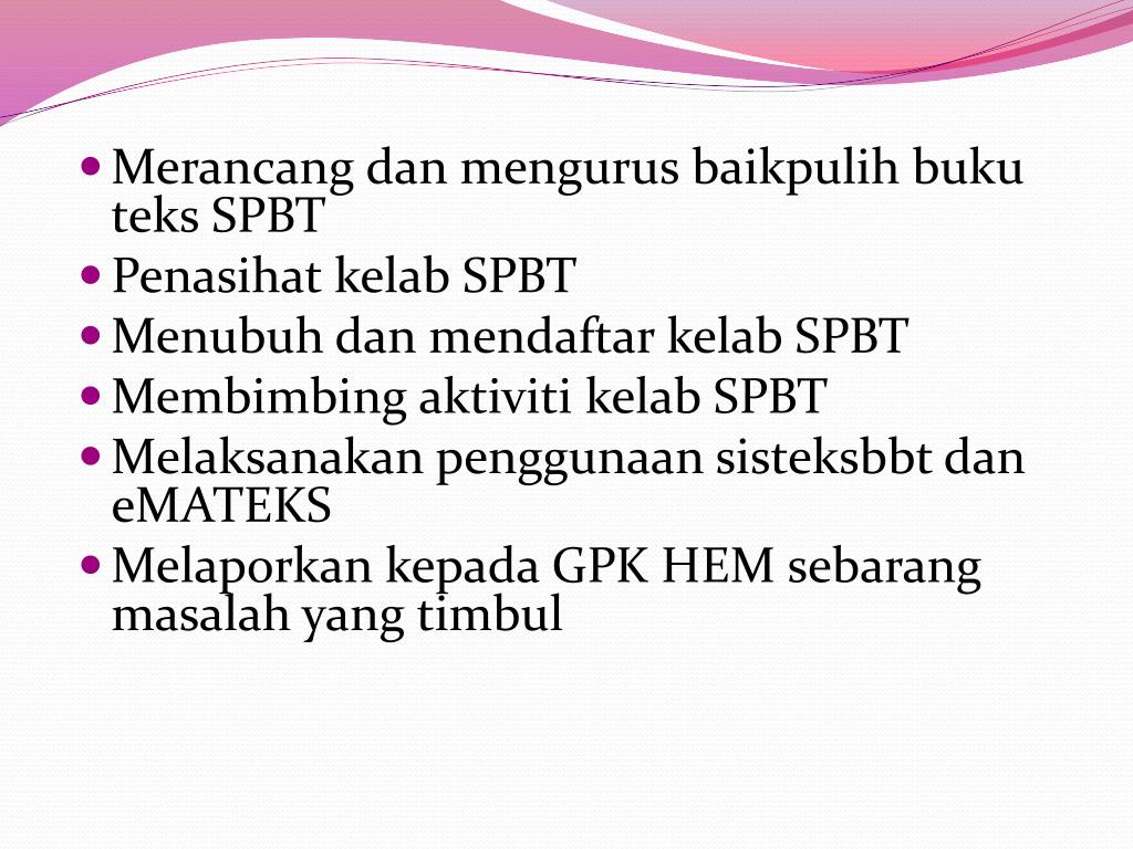 PPT - KURSUS PENGURUSAN BAGI GURU PENYELARAS SPBT SEKOLAH-SEKOLAH ...