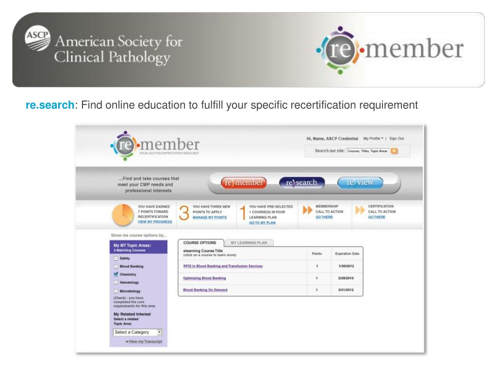 PPT - ASCP Membership Saves time Saves money Eliminates paperwork ...