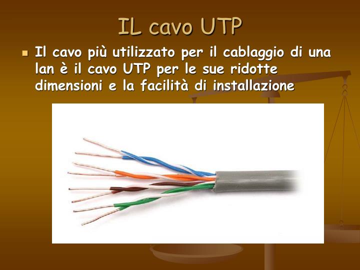 PPT - IL cavo UTP PowerPoint Presentation, free download - ID:3263237