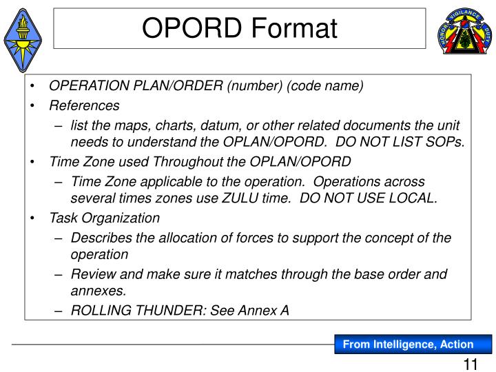 PPT - OPORD Exploitation OPERATION ROLLING THUNDER PowerPoint ...