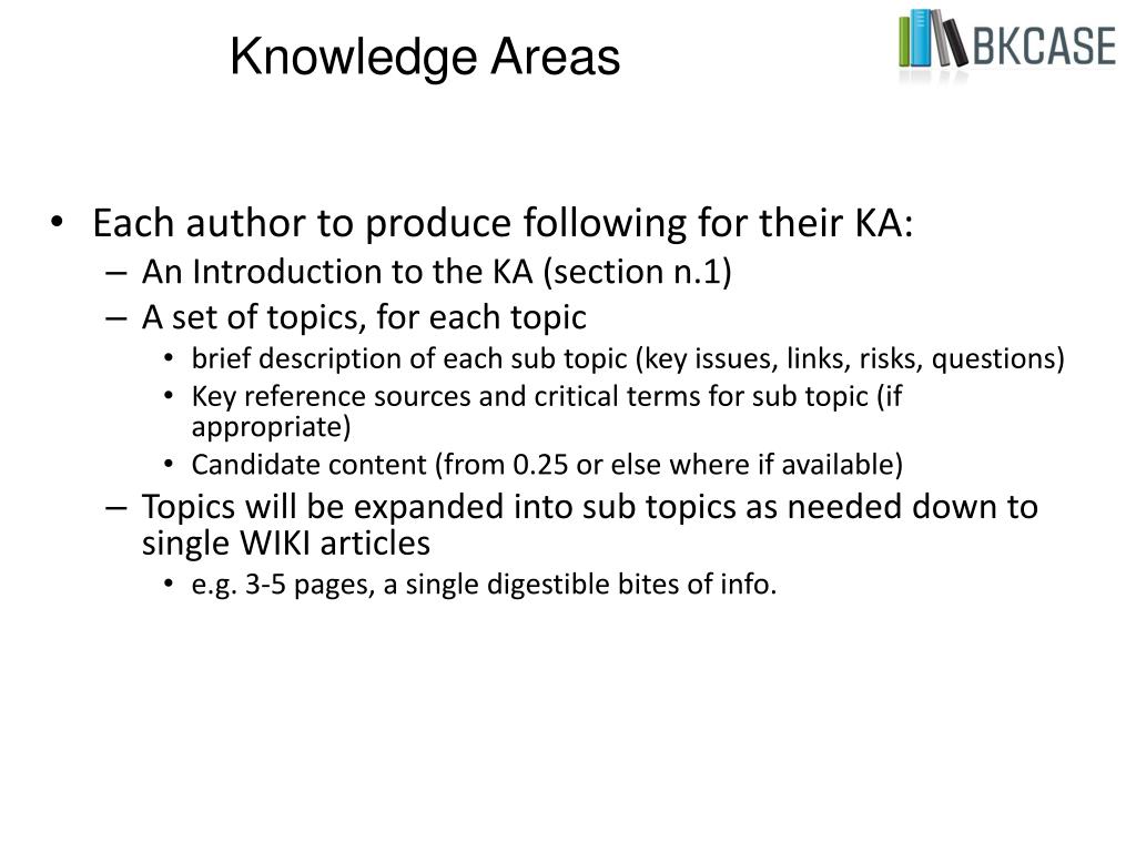 PPT - BKCASE Workshop VI Tuesday 12 April SEBOK Part 2 Rick Adcock ...
