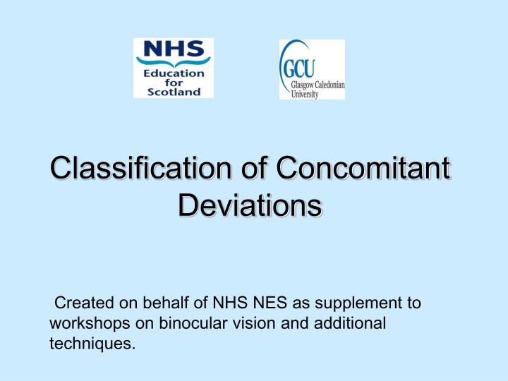 PPT - Classification of Concomitant Deviations PowerPoint Presentation ...