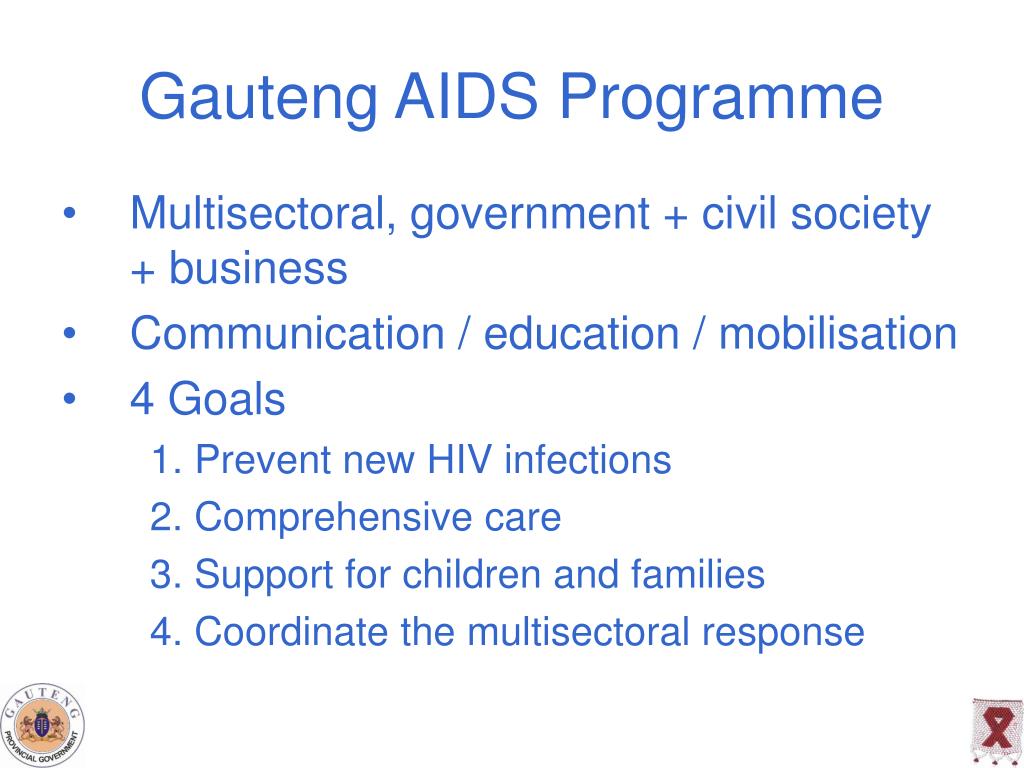 Ppt Implementing Mande For The Multisectoral Aids Programme In Gauteng
