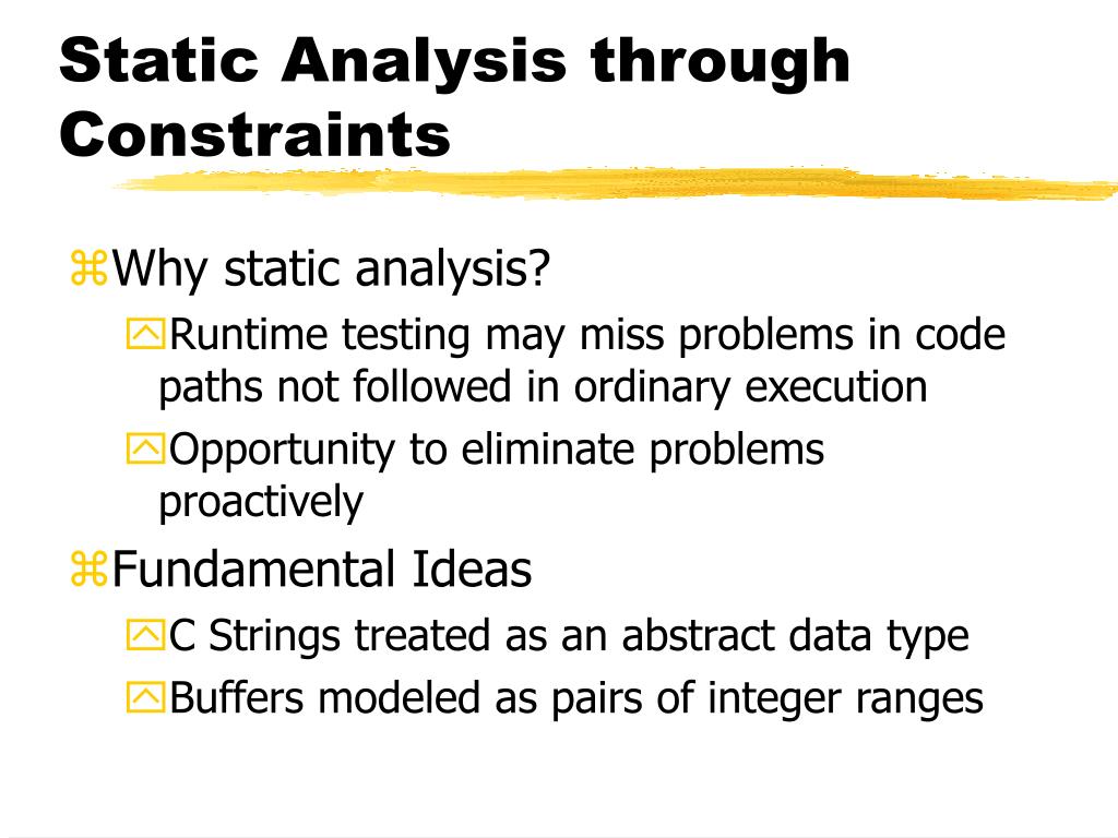 Ppt Static Detection Of Buffer Overrun In C Code Powerpoint Presentation Id3264923