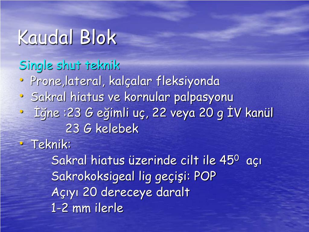 PPT - Çocuklarda Rejyonel Anestezi - Analjezi PowerPoint Presentation ...