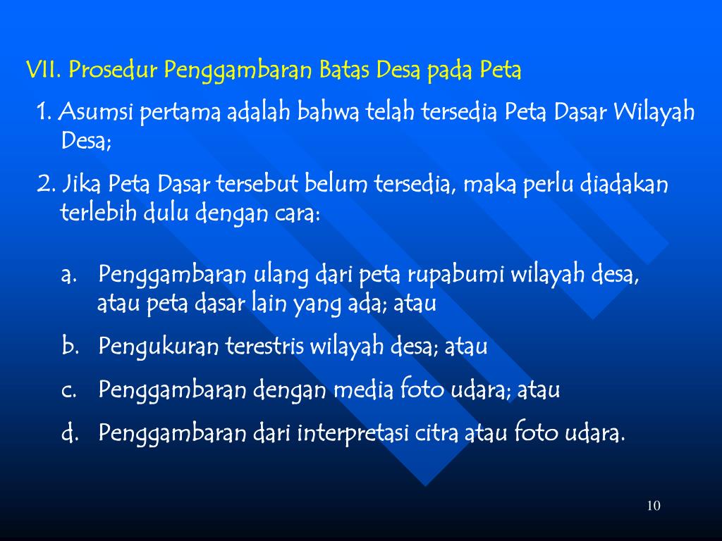 PPT - MENGGAMBAR BATAS DESA pada PETA PowerPoint Presentation, free ...