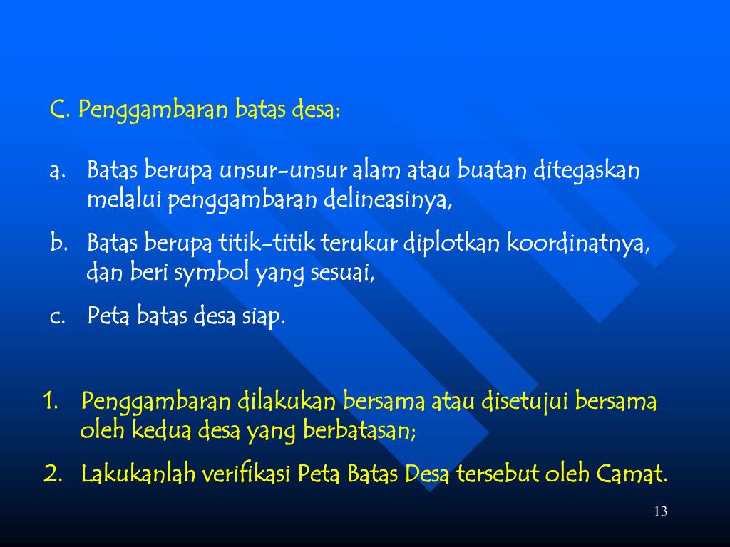 PPT - MENGGAMBAR BATAS DESA pada PETA PowerPoint Presentation, free ...