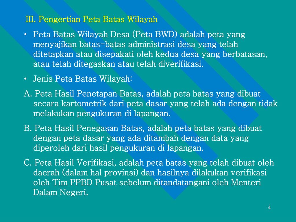 PPT - MENGGAMBAR BATAS DESA pada PETA PowerPoint Presentation, free ...