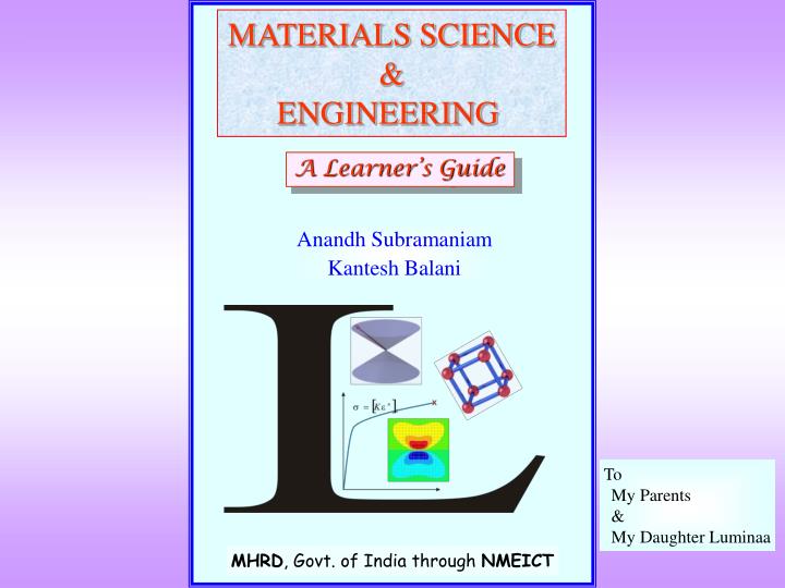PPT - MATERIALS SCIENCE & ENGINEERING PowerPoint Presentation - ID:3265568