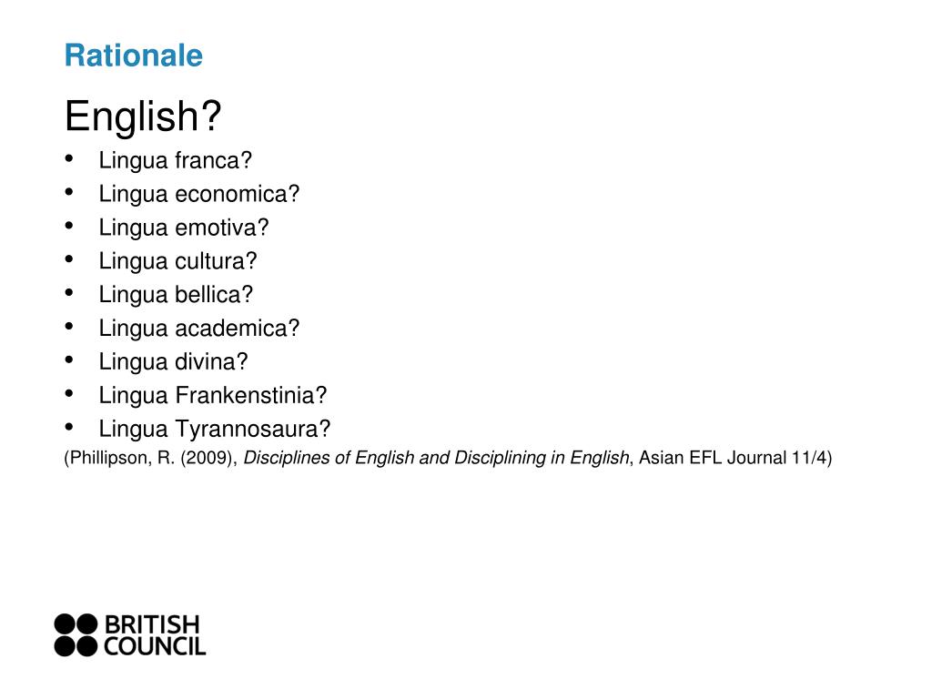 PPT - Learning Through English: Rationale, Risks, and Rewards in East ...